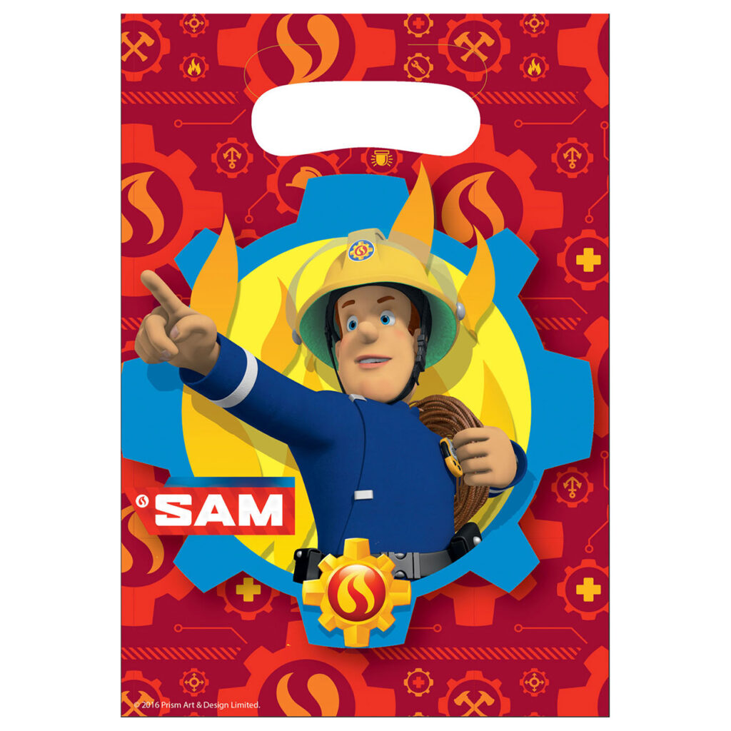 Brandweerman Sam uitdeelzakjes 8x - Toptraktaties.nl